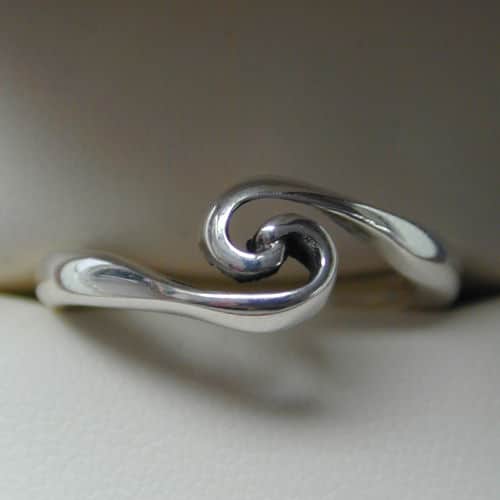 Celtic Wave Ring Silver - Hebridean Jewellery